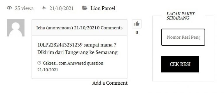 Cara Mudah Tracking Paket Lion Parcel, Cepat dan Akurat - Cekresi.com