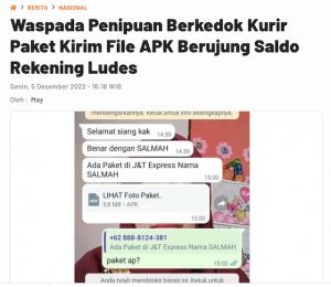 Waspada! Modus Penipuan Baru Lewat WA Mengaku Kurir Paket - Cekresi.com