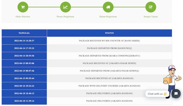 Cek Resi Ki8 Expres - Cekresi.com